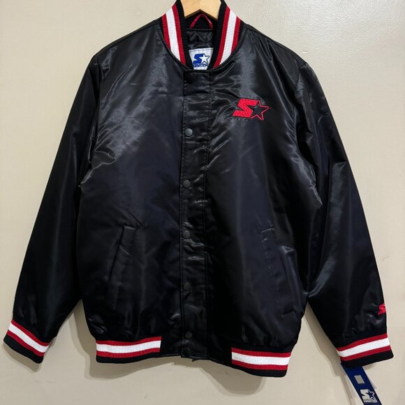 STARTER | Jackets & Coats | Starter Satin Vintage 9s Bomber Jacket Snap ...